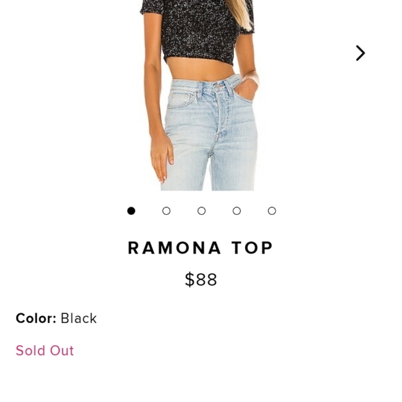 Lovers + Friends | Tops | New Lovers And Friends Ramona Black Tinsel ...